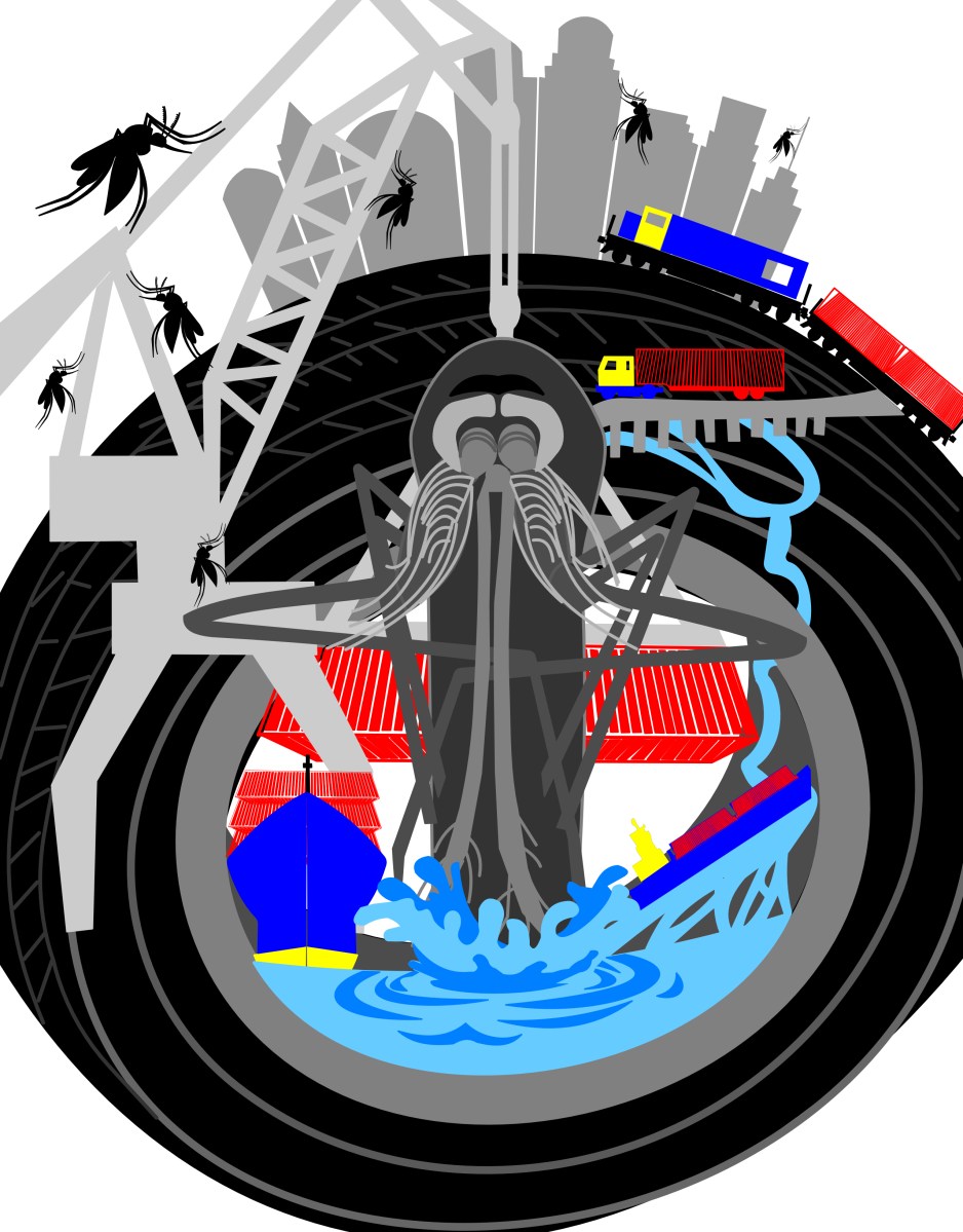Transportation Pathways of Aedes Mosquitoes | Steampunk Phage